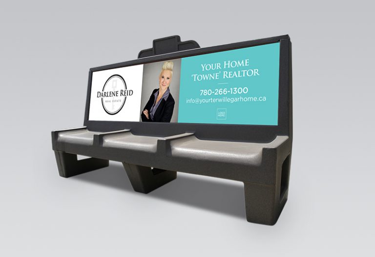 Real Estate Bus Bench Advertising for Realtors®