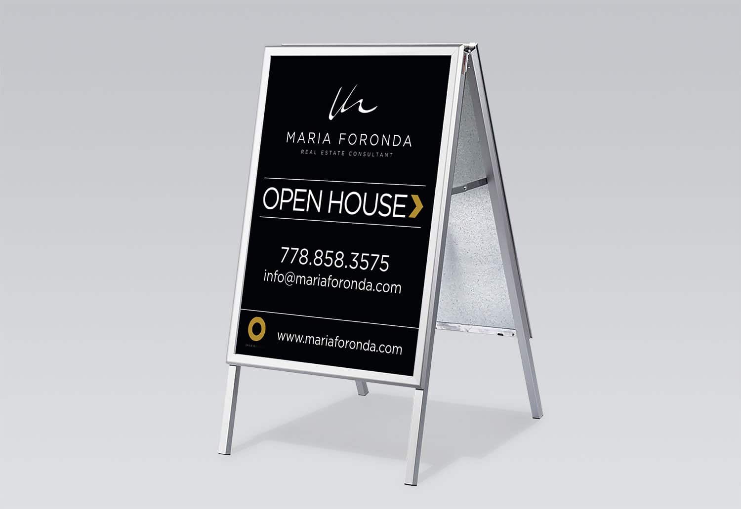 Custom Designed Real Estate Open House Sign for Realtors®